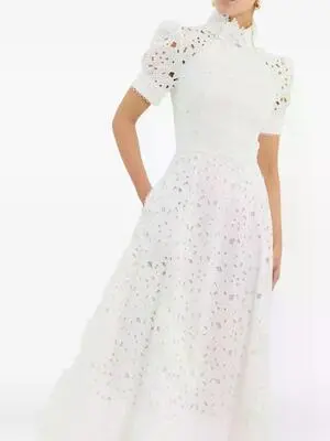 Rebecca Vallance Embroidered Midi Dress