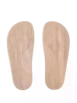 Burberry Check Slides - Neutrals