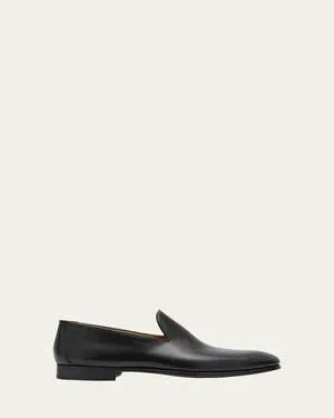 Magnanni Diaz Leather Loafers - Black