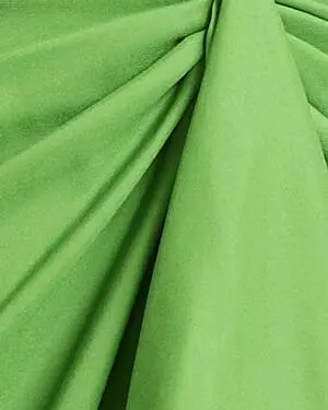 Tadashi Shoji One-shoulder Shirred Ruffle Gown - Cactus