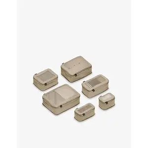 MONOS Compress Packing Cubes Set Of Six - Tan