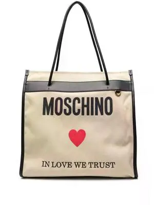 Moschino Logo-print Canvas Tote Bag