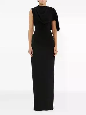 Rebecca Vallance Asymmetric Draped Dress