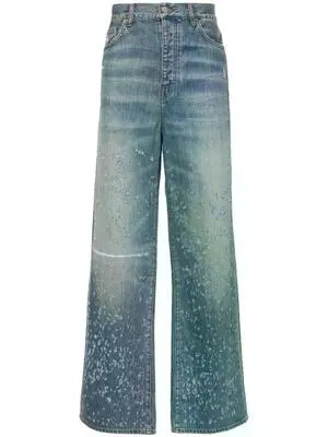 Amiri Shotgun Mid-rise Straight-leg Jeans - Blue