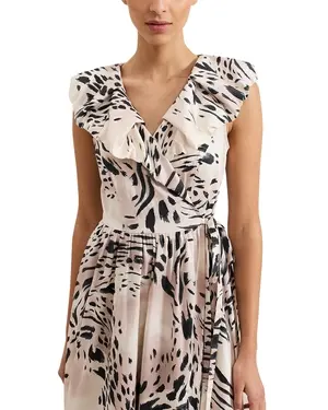 PHASE EIGHT Trix Leopard Print Wrap Dress
