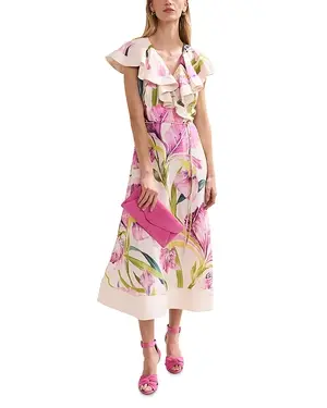 PHASE EIGHT Matilda Floral Print Midi Dress - Multi