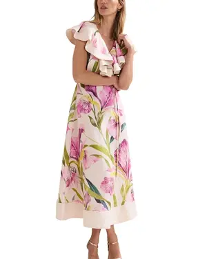 PHASE EIGHT Matilda Floral Print Midi Dress - Multi