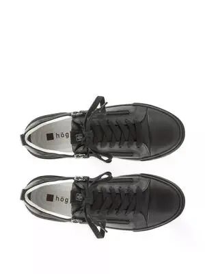 HOGL Leather Sneakers With Zip Detail