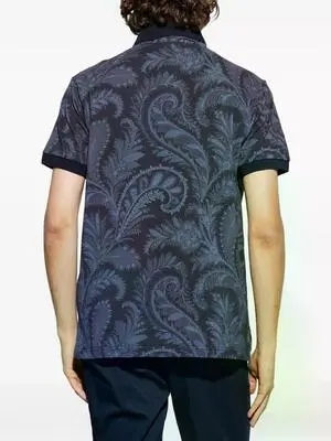 Etro Paisley-print Polo Shirt - Blue