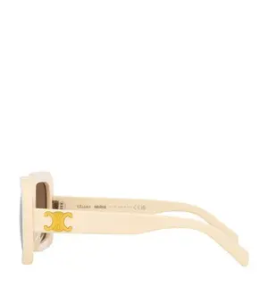 Celine Oversized Square Sunglasses - Beige