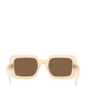 Celine Oversized Square Sunglasses - Beige