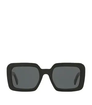 Celine Oversized Square Sunglasses - Black