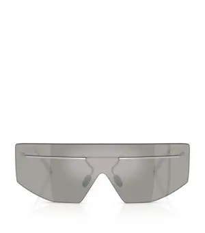 Prada Metal Pr B55s Sunglasses - Silver