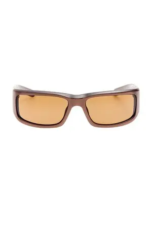 Jacquemus Aero Sunglasses - Matte Metallic Bronze  Bronze  & Brown