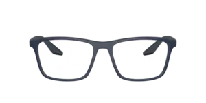 Prada Prada Linea Rossa Eyeglasses Blue Rubber