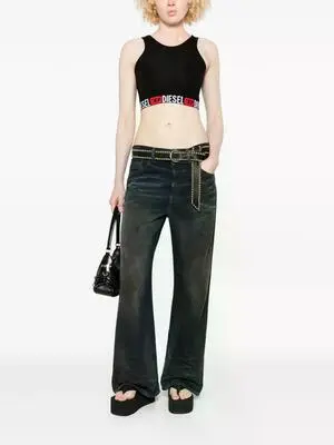 DIESEL Logo Underband Cropped Top
