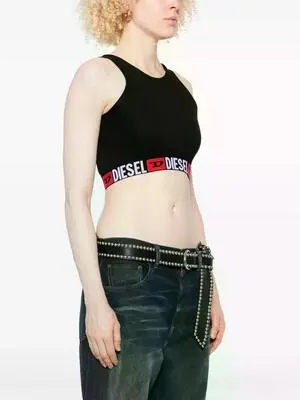 DIESEL Logo Underband Cropped Top