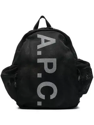 A.p.c. Logo-print Backpack - Black