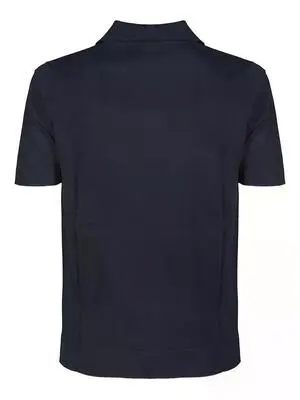 FILIPPO DE LAURENTIIS Polo-collar Short-sleeve T-shirt - Blue