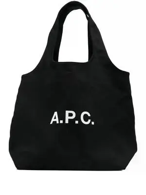 A.p.c. Logo-print Tote Bag - Black
