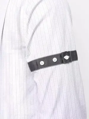 Thom Browne Grosgrain-armband Cotton Shirt - Grey
