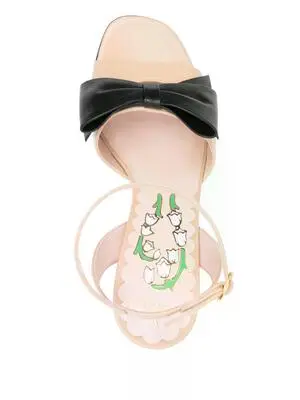 Valentino Garavani Bowow High Heel Sandals - Neutrals