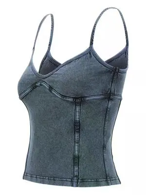 DIESEL® T-ony Denim Corset Top - Blue