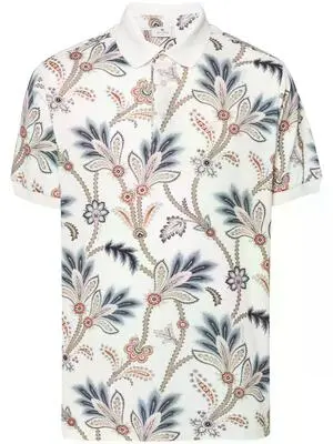 Etro Floral Paisley Polo Shirt - Neutrals