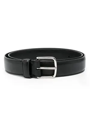 THE ROW Classic Leather Belt - Black