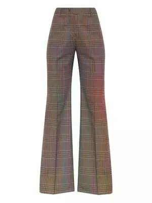 Etro Plaid Flared Trousers