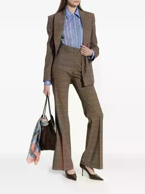 Etro Plaid Flared Trousers