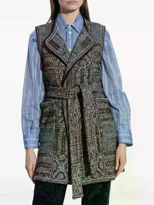 Etro Patterned Jacquard Gilet