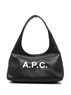 A.p.c. Ninon Logo Tote - Black