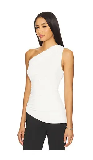 Superdown Myna Asymmetrical One-shoulder Top With Side Tie Detail