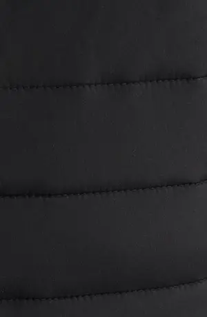 REISS Freddie Mixed Media Jacket - Black