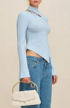 Cult Gaia Tayla Rib Asymmetric Top