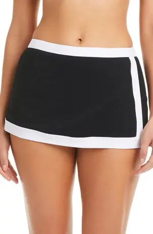 ROD BEATTIE Skirted Bikini Bottoms - Black