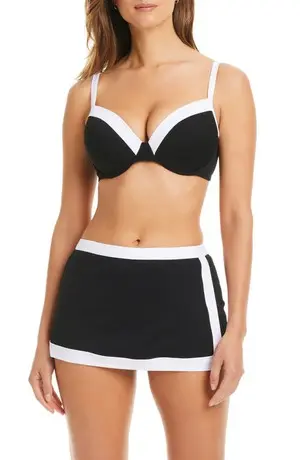 ROD BEATTIE Skirted Bikini Bottoms - Black