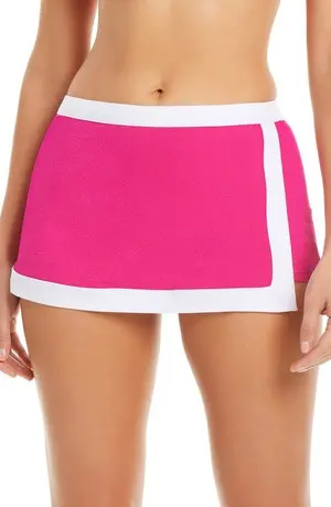 ROD BEATTIE Skirted Bikini Bottoms - Pink Punch