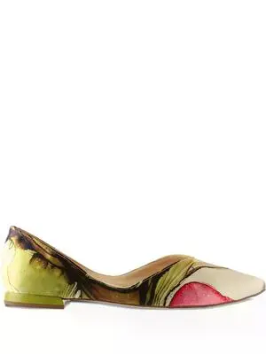 HOGL Pointed Ballet Flats - Yellow