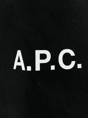 A.p.c. Logo-print Tote Bag - Black