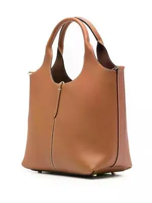 TOD'S Mini Leather Tote Bag - Brown