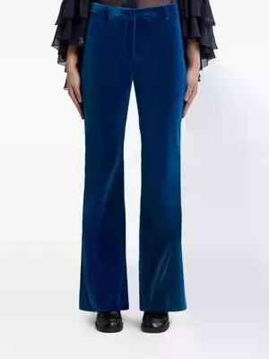 Etro Velvet Flared Trousers - Blue
