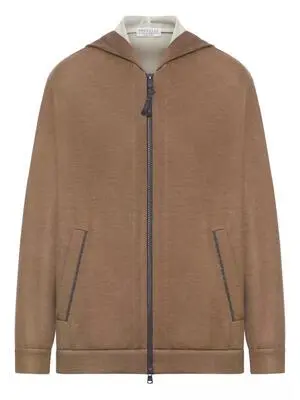 Brunello Cucinelli Zip-up Hoodie - Brown