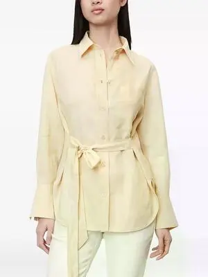 Marc O'polo Belted Button-up Shirt - Neutrals