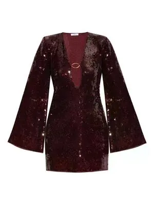 Oseree Sequin-embellished Mini Dress
