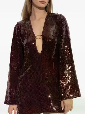 Oseree Sequin-embellished Mini Dress