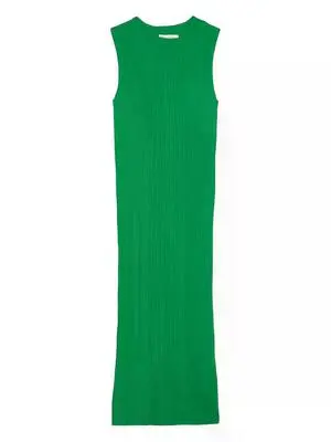 Marc O'polo Ribbed Sleeveless Midi Dress - Green