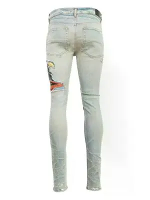 Amiri Eagle Trasher Skinny Jeans