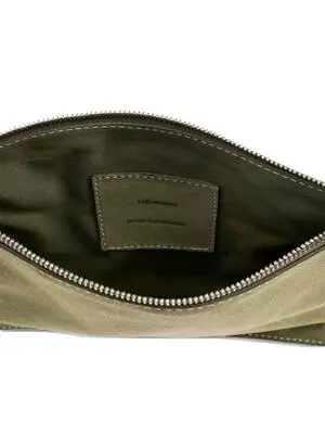 Lié Studio Lie Studio Charlie Suede Clutch - Green